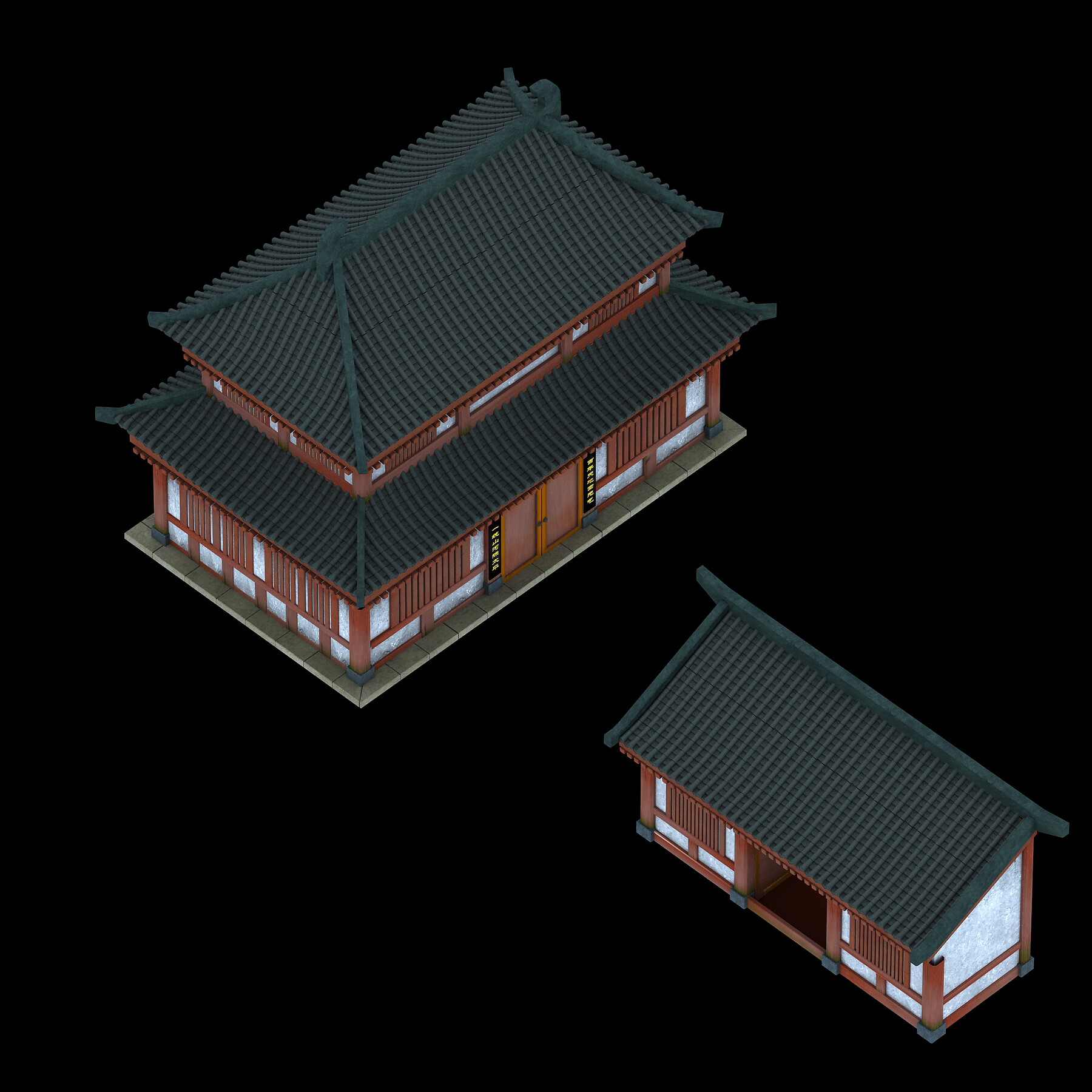 ArtStation - Han Dynasty - Large House | Game Assets