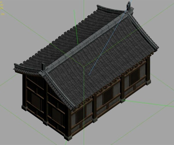 ArtStation - Han Dynasty Architecture - House 063 | Game Assets