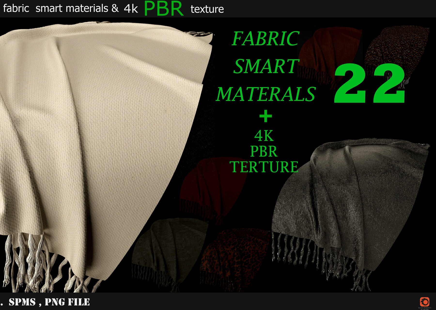 ArtStation - 22 High Quality fabric Smart Materials Bundle + 4K PBR ...