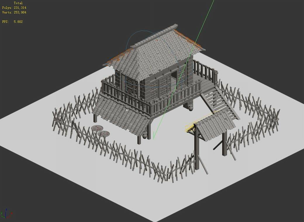 ArtStation - Heyang - Beijiao - House 01 | Game Assets