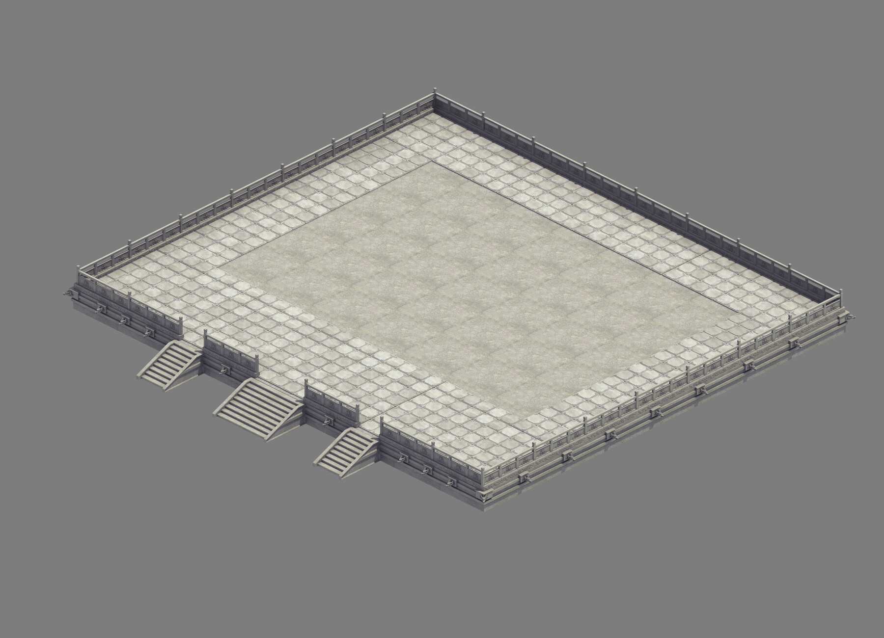 ArtStation - Heyang Plaza - Platform 04 | Game Assets