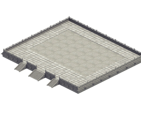 ArtStation - Heyang Plaza - Platform 04 | Game Assets