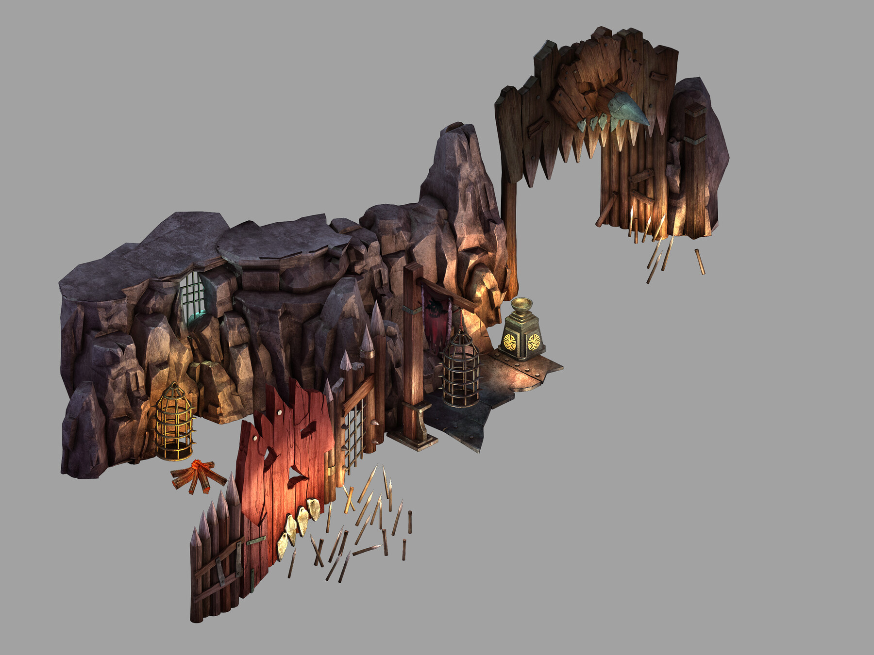 ArtStation - Blacklight Cavern - Dwarf Cell | Game Assets