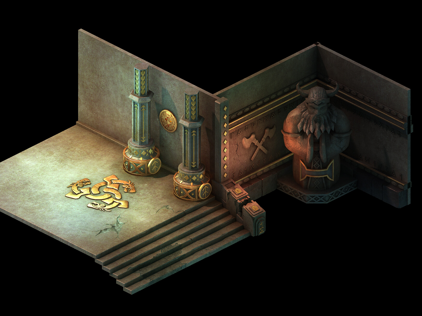 ArtStation - Black Light Cave - Entrance 03 | Game Assets