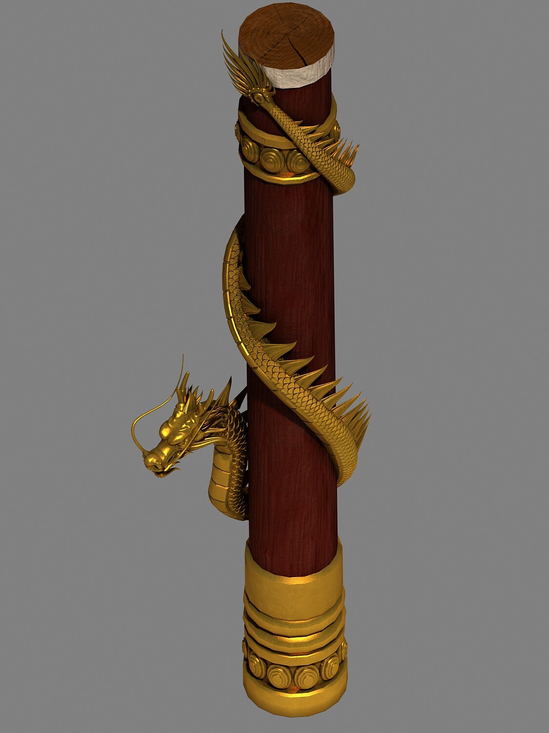 ArtStation - Palace Interior - Dragon Column - Don | Game Assets