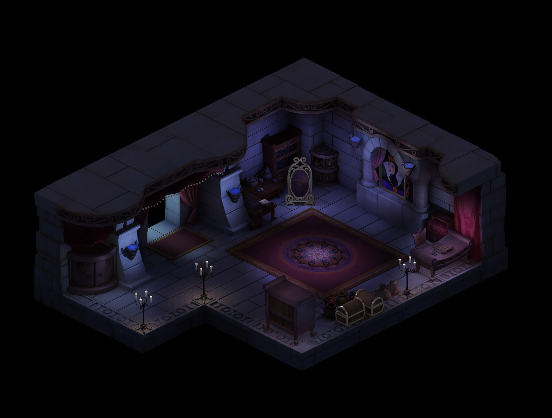 ArtStation - Queens - Alchemy Room 09 | Game Assets