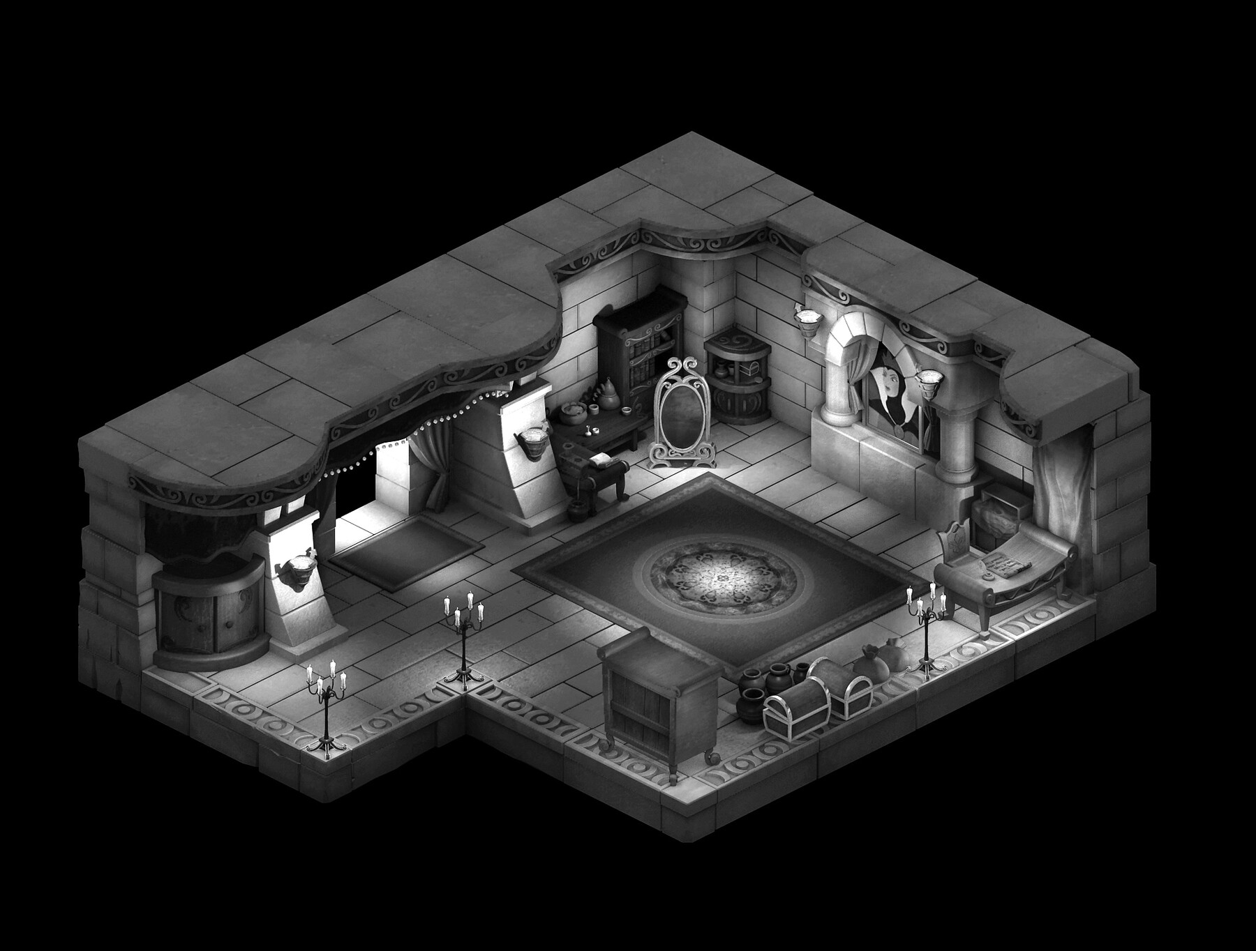 ArtStation - Queens - Alchemy Room 09 | Game Assets