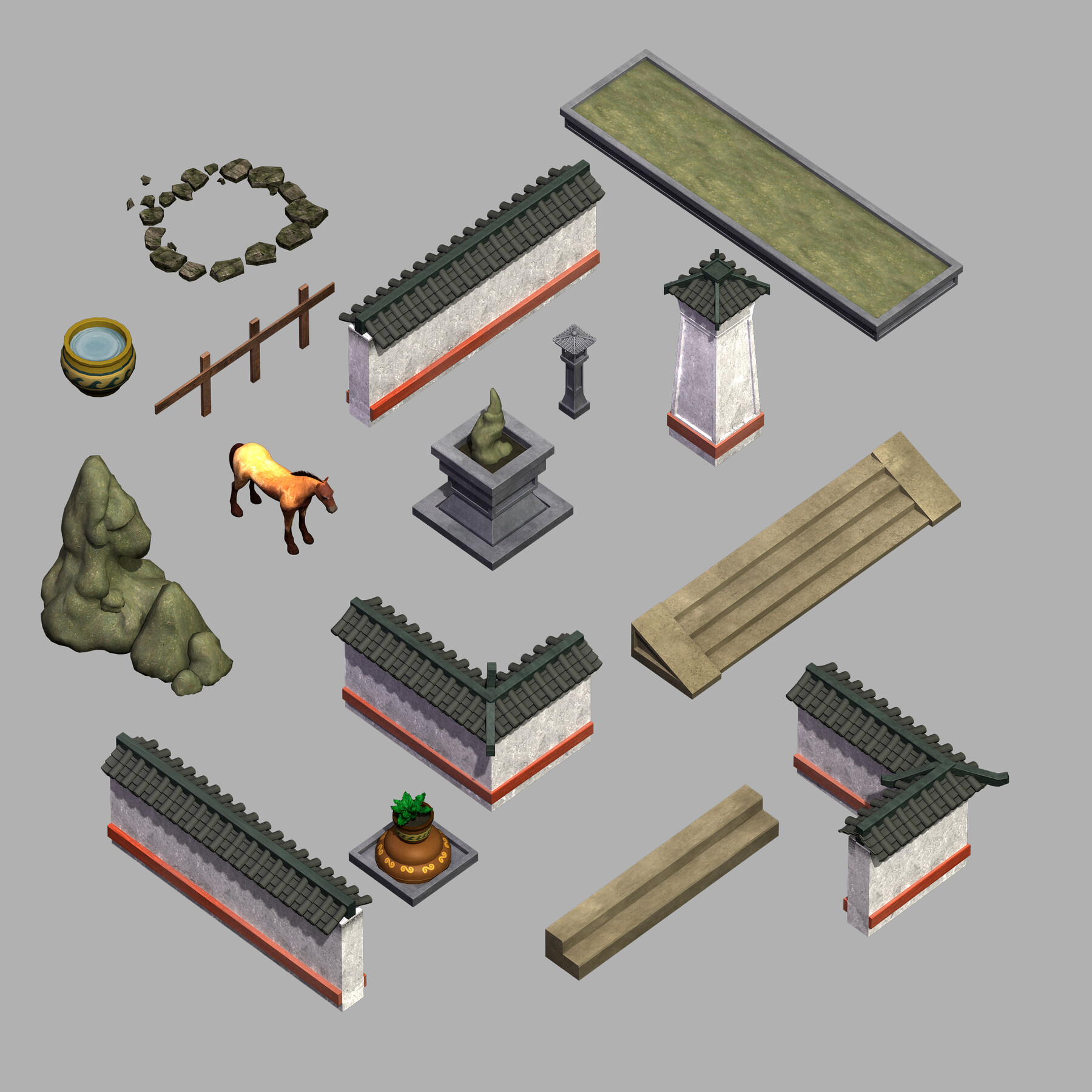 ArtStation - Building components - big props | Game Assets