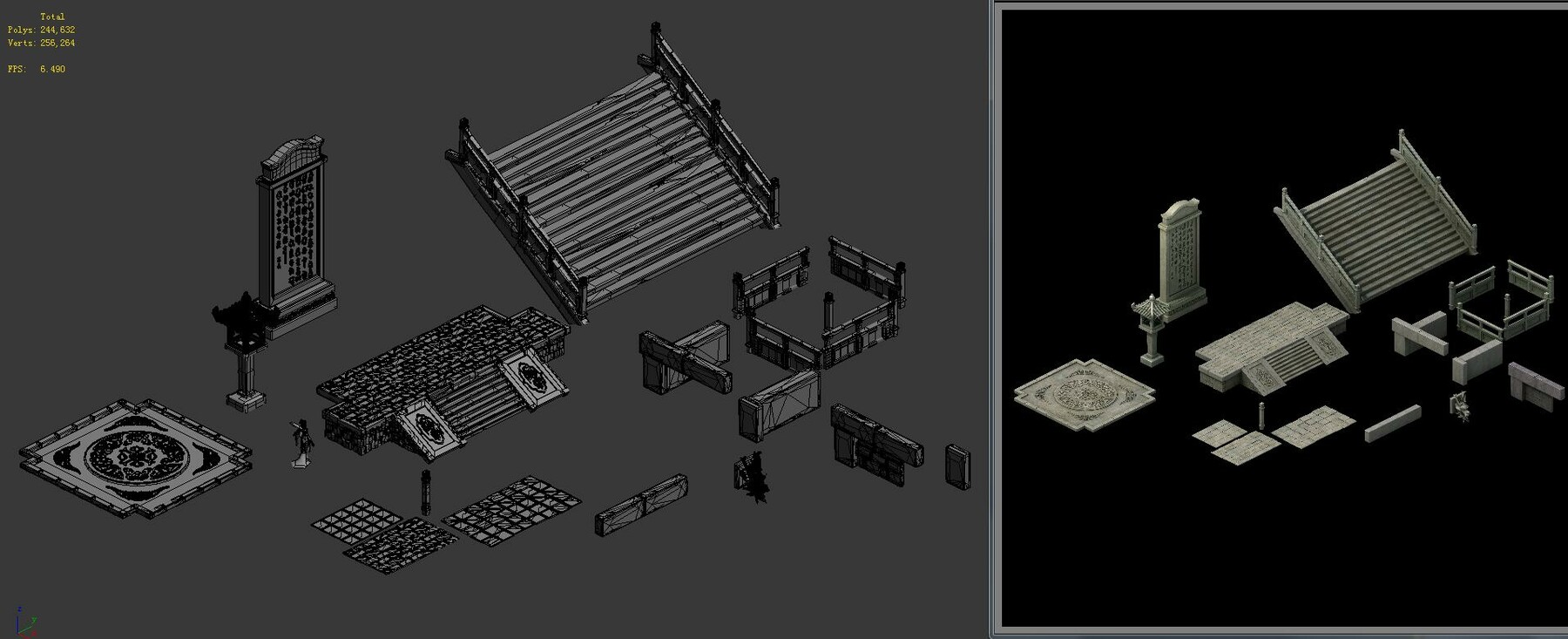 ArtStation - Building Components - Main City Flooring | Game Assets