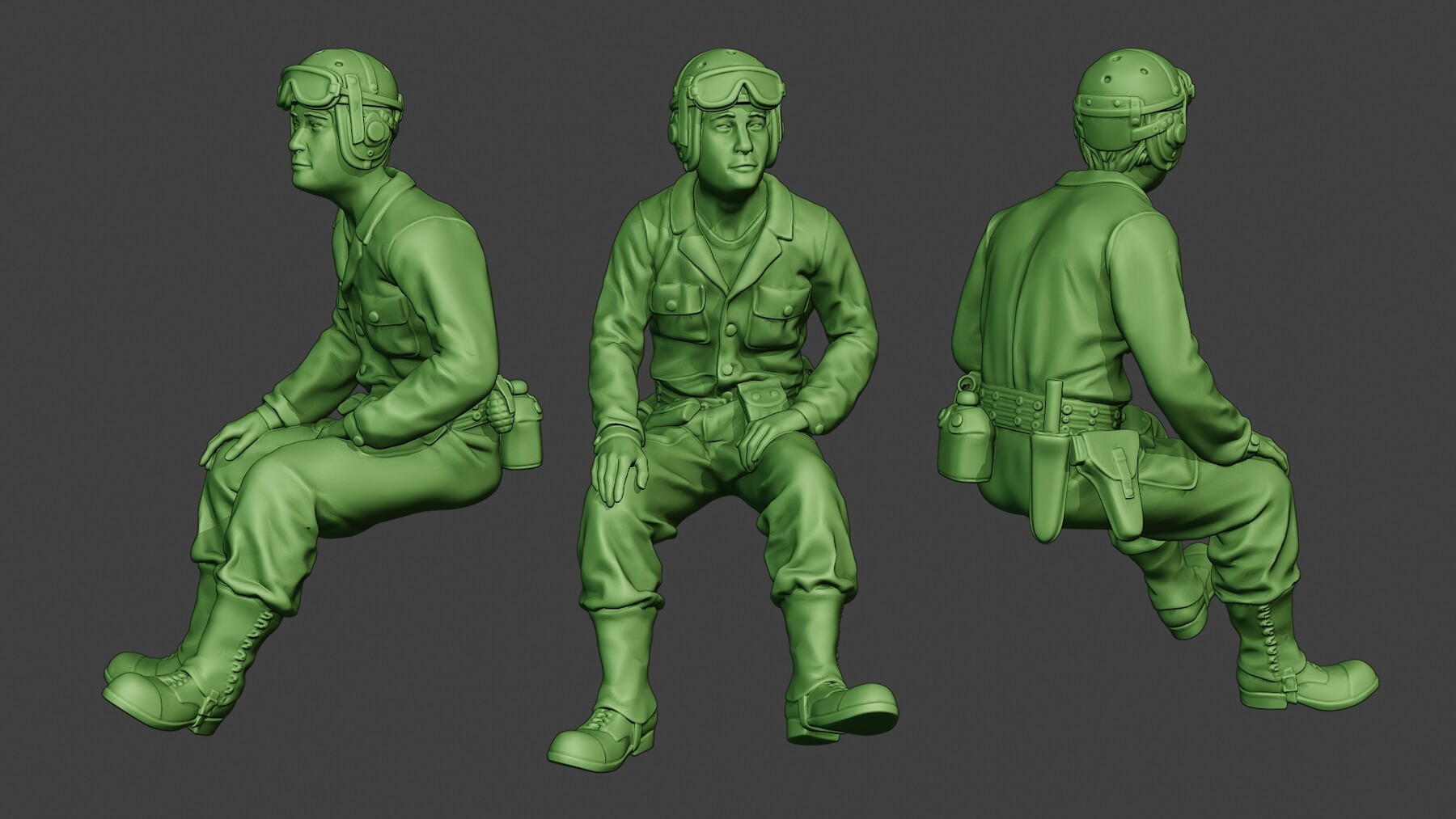 ArtStation - American Tank Crew ww2 ATC1 Pack1 | Resources