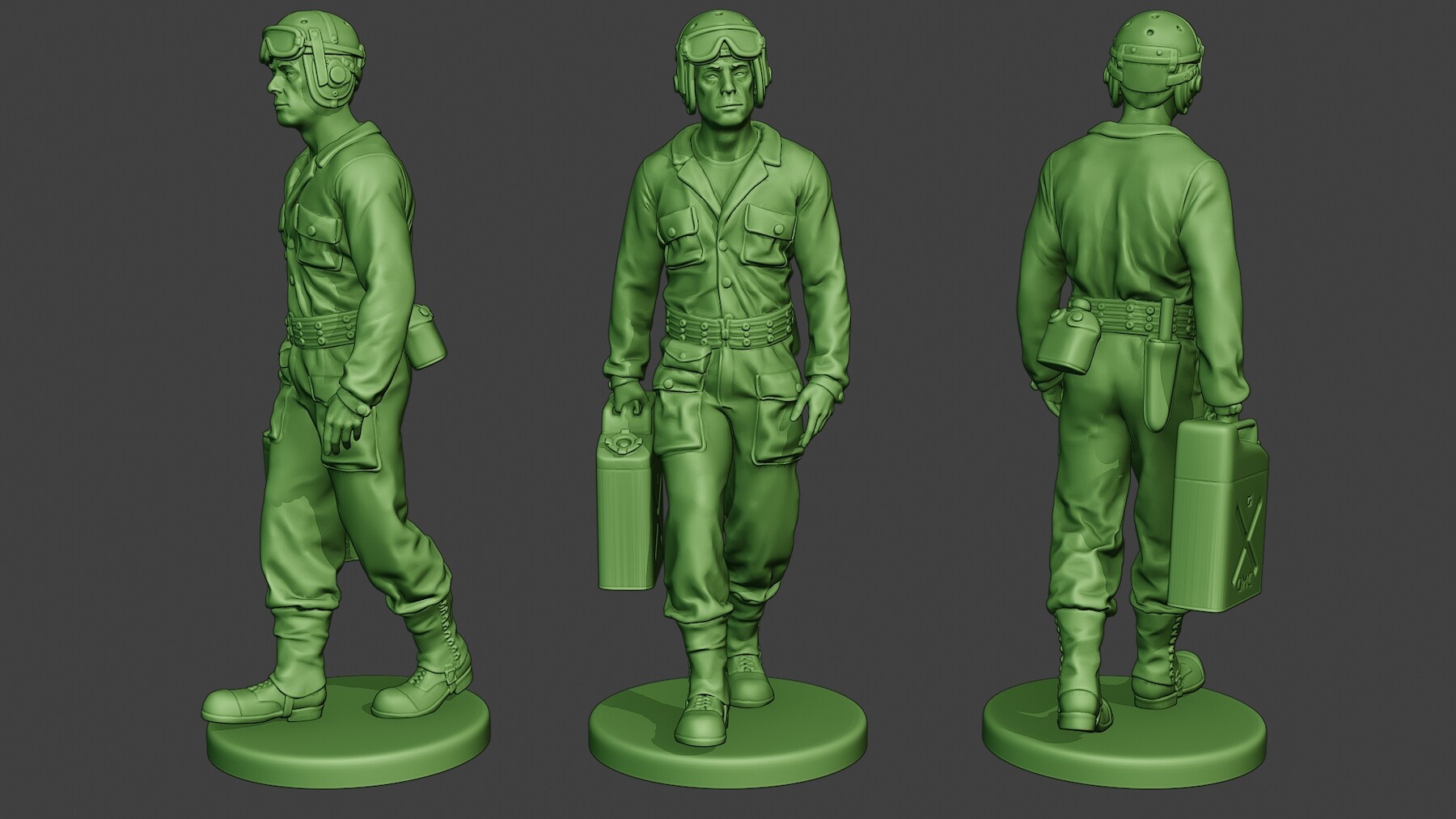 ArtStation - American Tank Crew ww2 ATC1 Pack1 | Resources