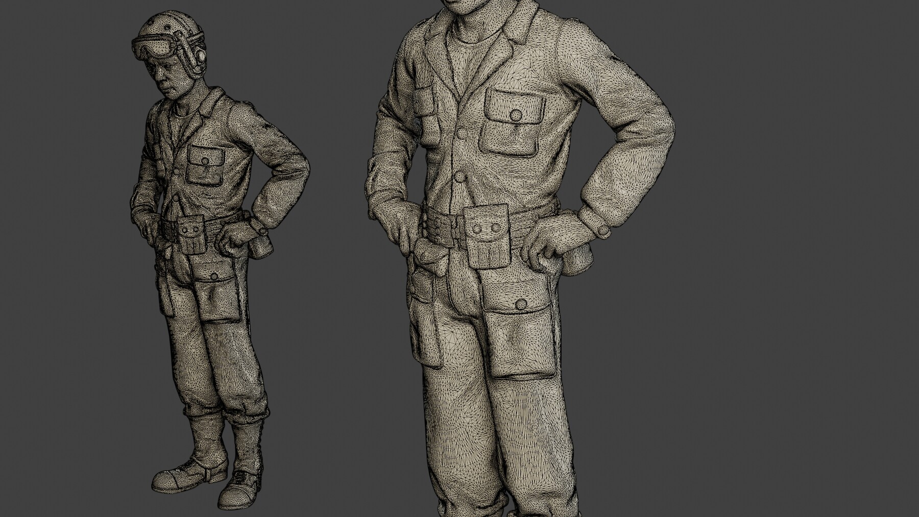 ArtStation - American Tank Crew ww2 ATC1 Pack1 | Resources