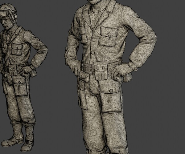 ArtStation - American Tank Crew ww2 ATC1 Pack1 | Resources