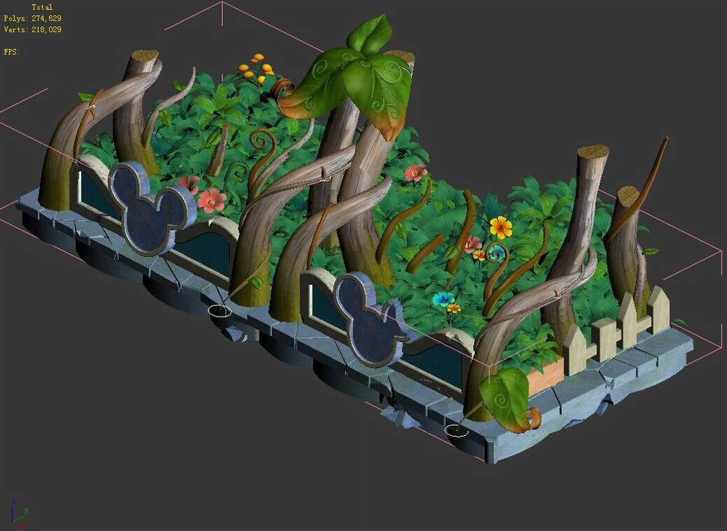 ArtStation - Cartoon - City - City Wall 03 | Game Assets