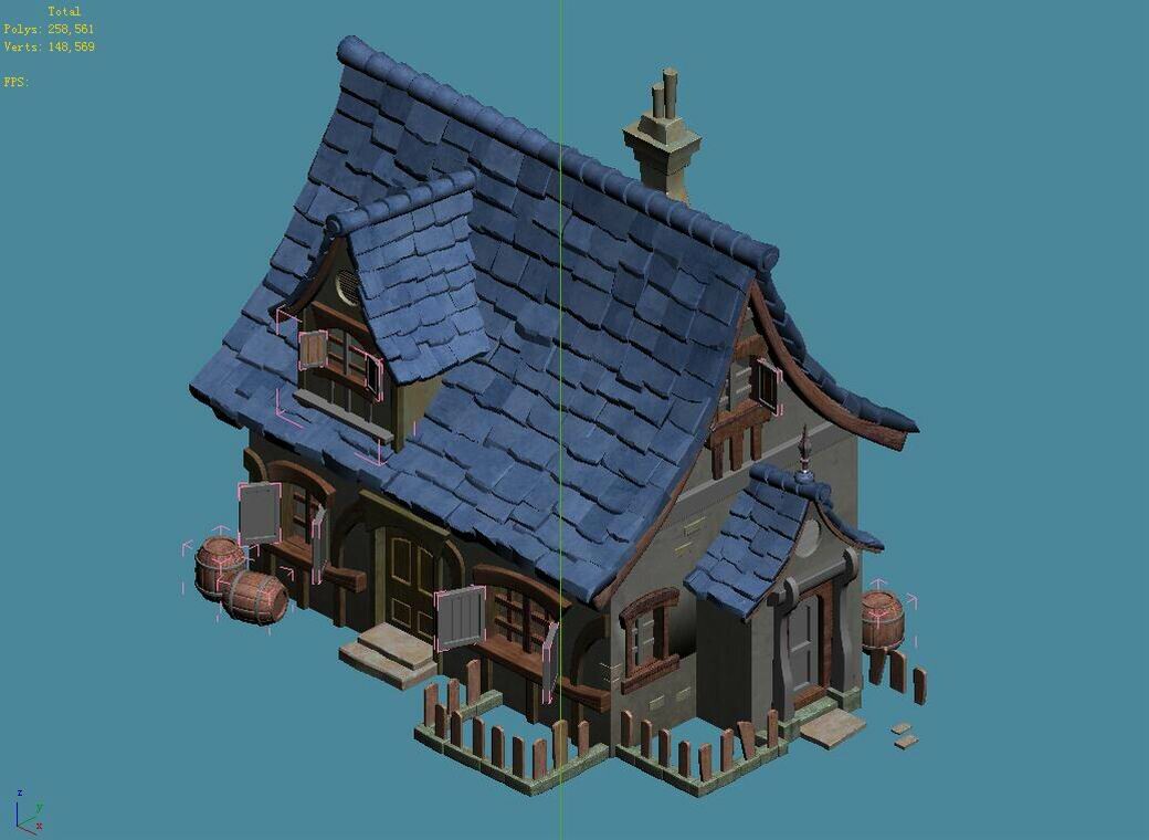 ArtStation - Cartoon - House 02 | Game Assets