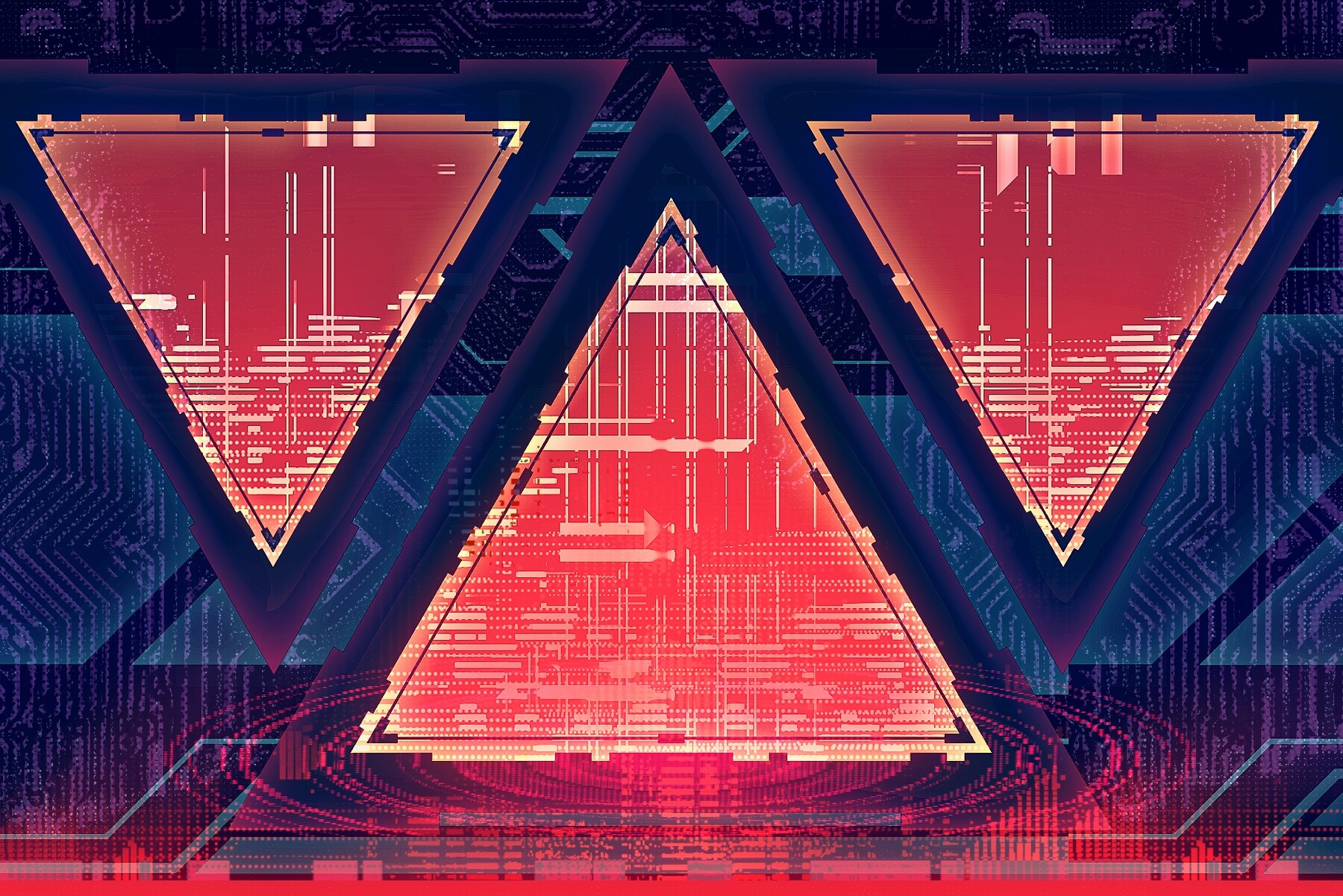 ArtStation - 40+ CyberPunk grids, HUD + UI Elements, Circuits + Pattern ...