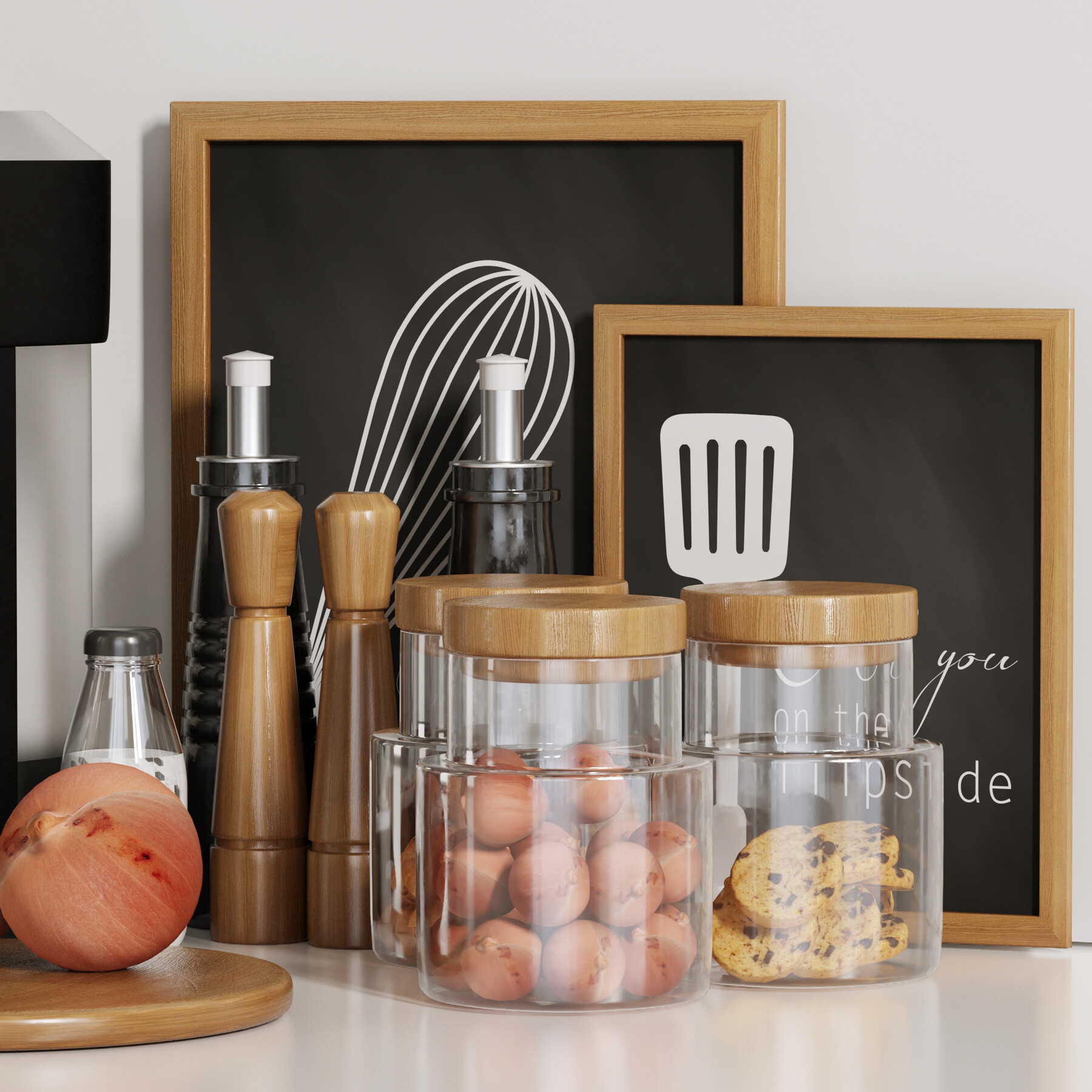 ArtStation - kitchen shelf accessories | Resources