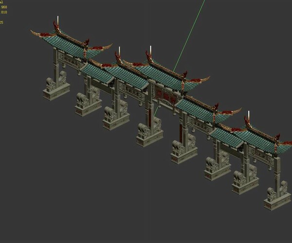 ArtStation - Yunyun Xuan - Martial Arts - Gate 32 | Game Assets