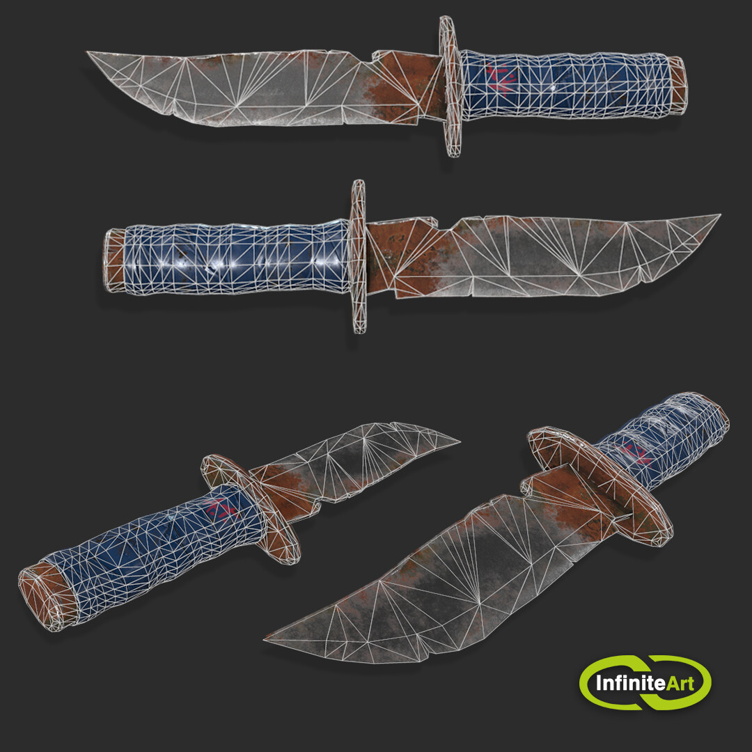 ArtStation - Combat knife | Game Assets