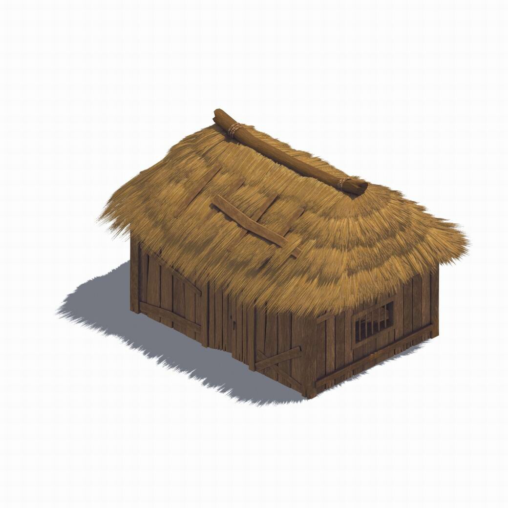 ArtStation - Residential houses - straw house 65 | Game Assets