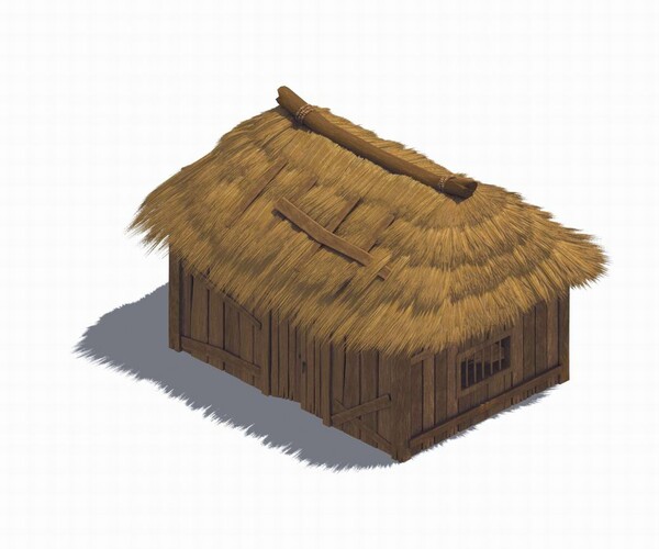 ArtStation - Residential houses - straw house 65 | Game Assets