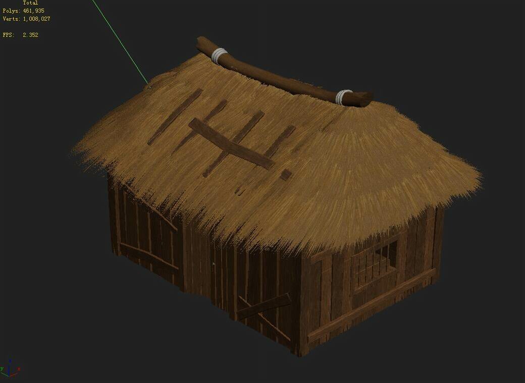 ArtStation - Residential houses - straw house 65 | Game Assets