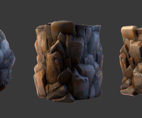 ArtStation - Stylized Rock Cliff - Substance Designer | Game Assets