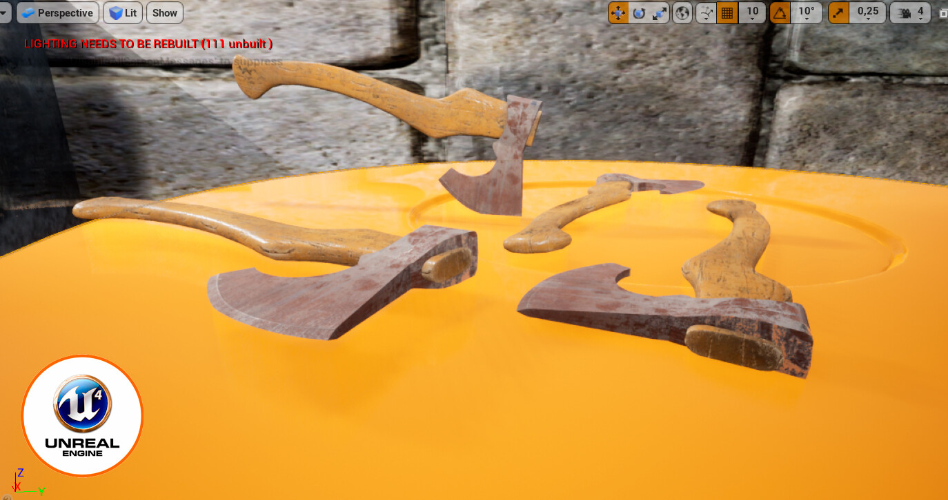 ArtStation - axe rusty | Game Assets