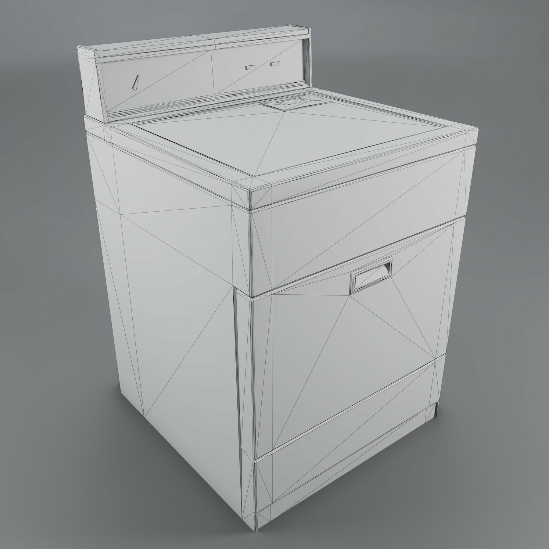 ArtStation - Vintage Dryer Machine Low-poly 3D model | Game Assets