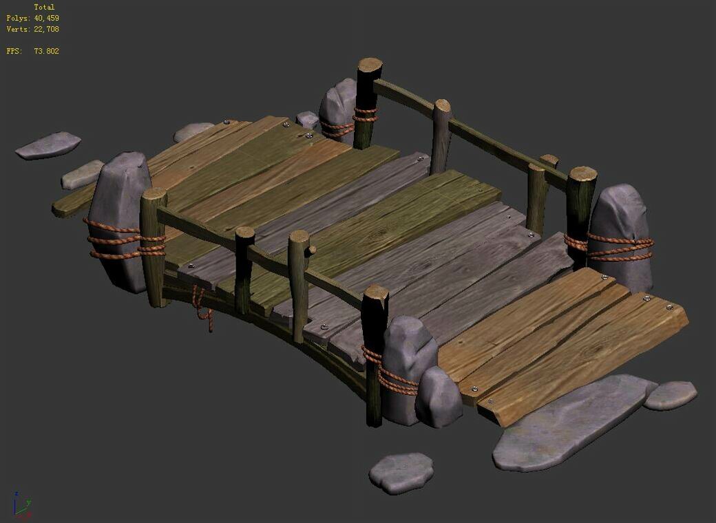 ArtStation - Wood Build - Bridge 05 | Game Assets
