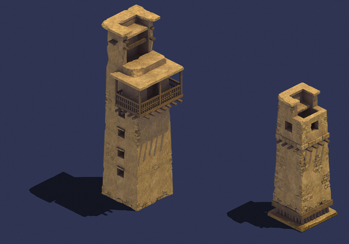 ArtStation - castle - Watchtower 03 | Game Assets