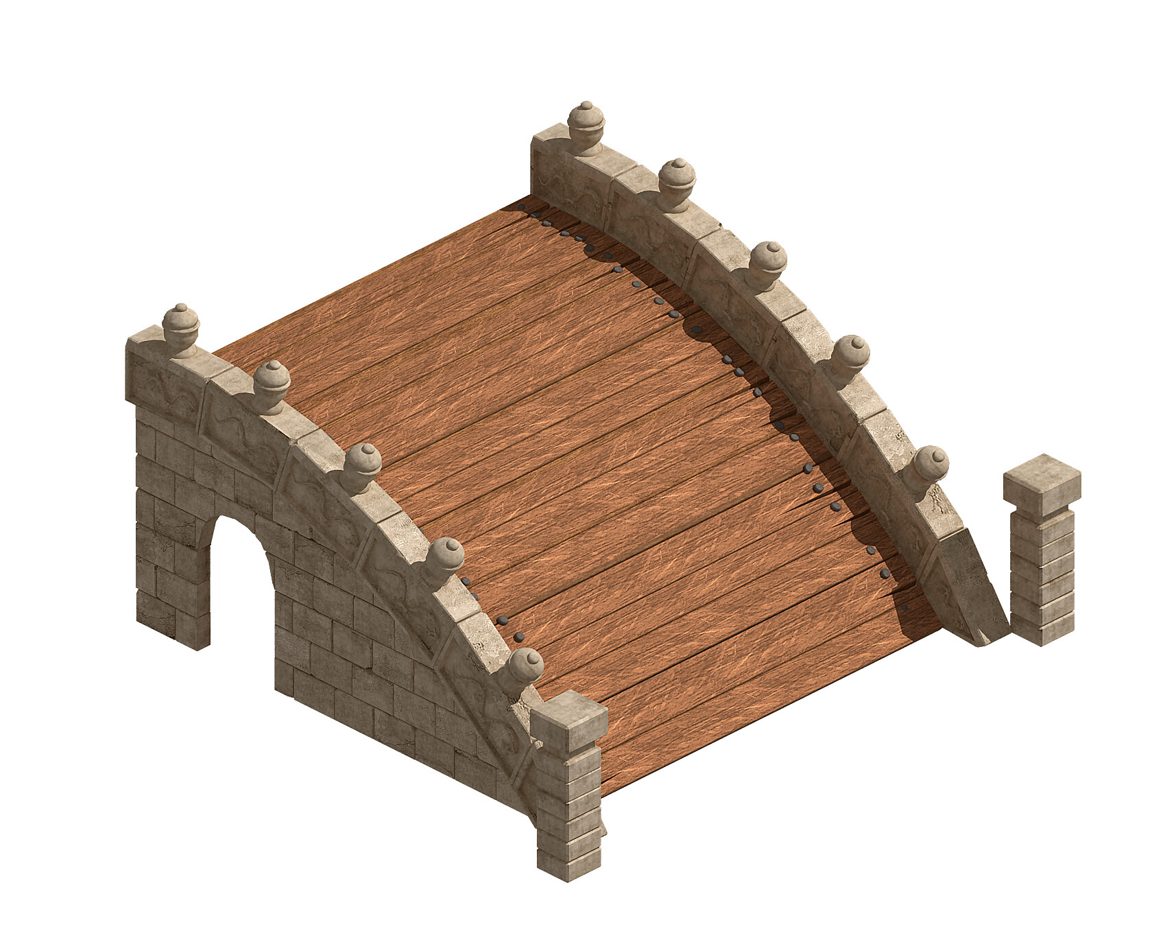 ArtStation - Qing Dynasty Architecture - Stone Bridge 32 | Game Assets