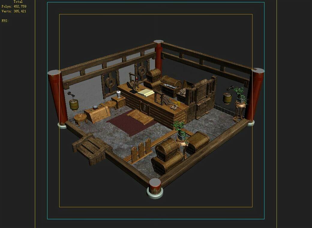 ArtStation - Gang Interior - Junior Treasury | Game Assets