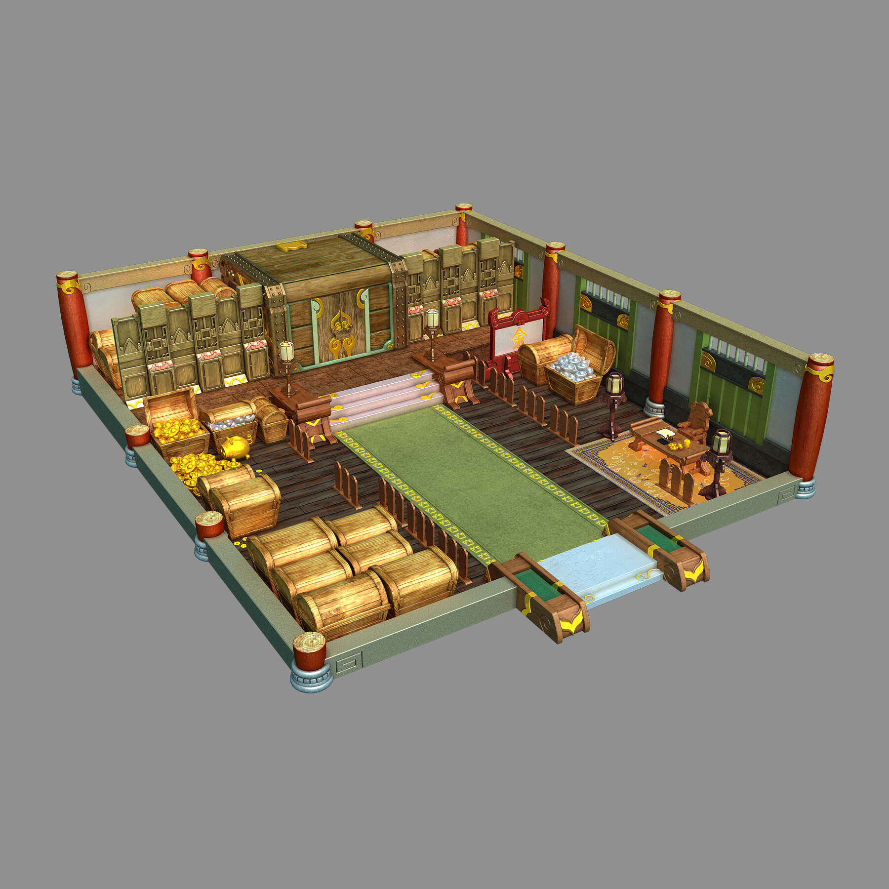 ArtStation - Gang Indoor - Advanced Vault | Game Assets