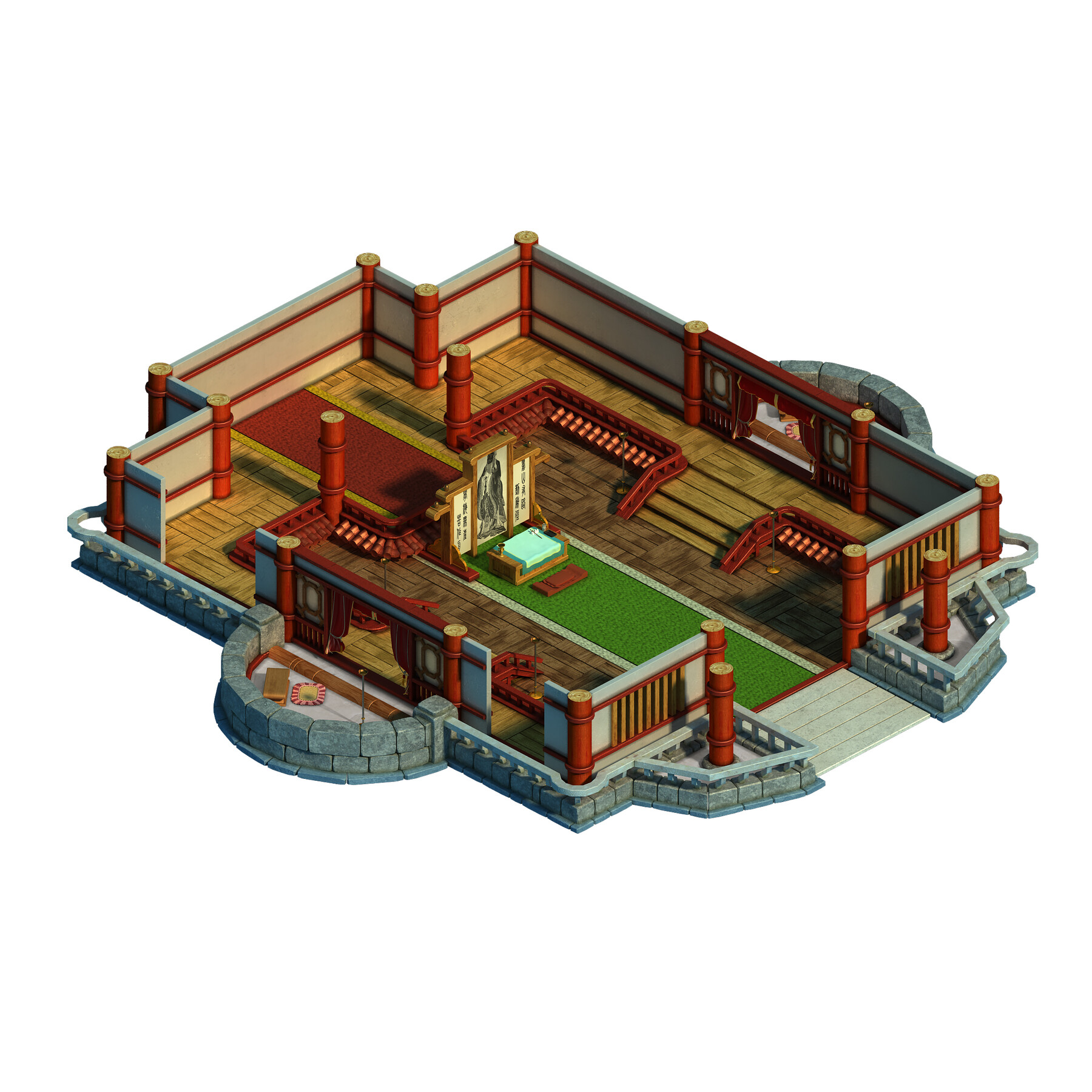 ArtStation - Gang Interior - Advanced Bookstore | Game Assets