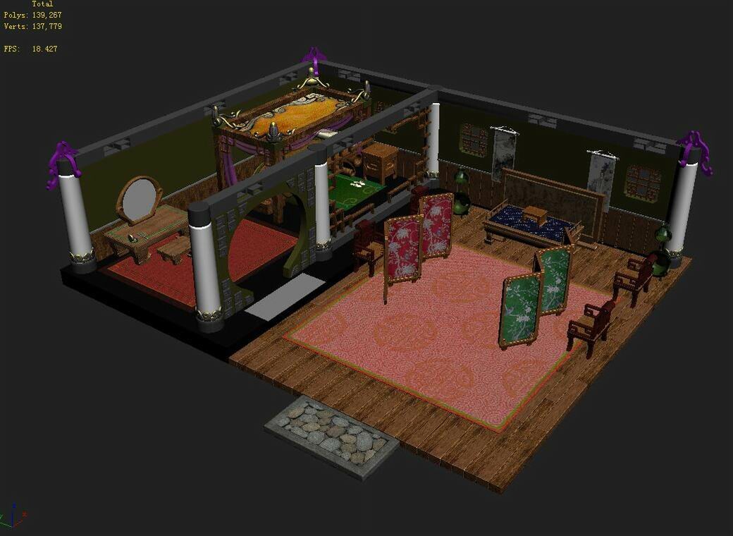 ArtStation - Gang Interior - Wing 03 | Game Assets