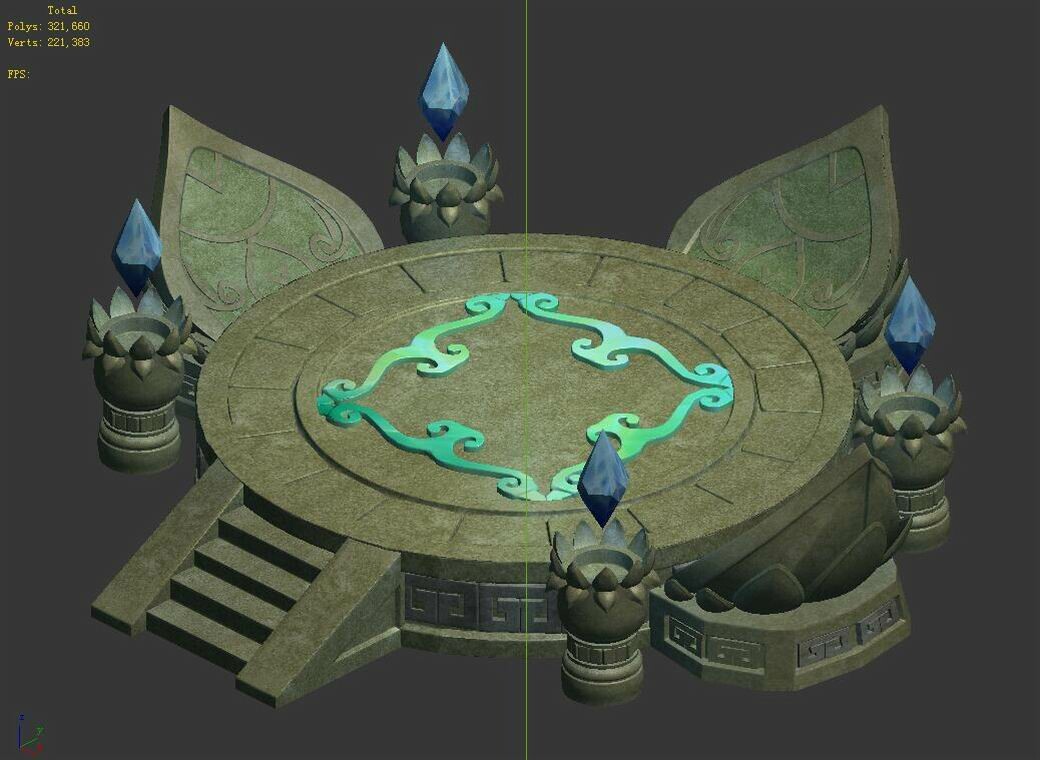 ArtStation - Gang - Decorative Altar 03 | Game Assets