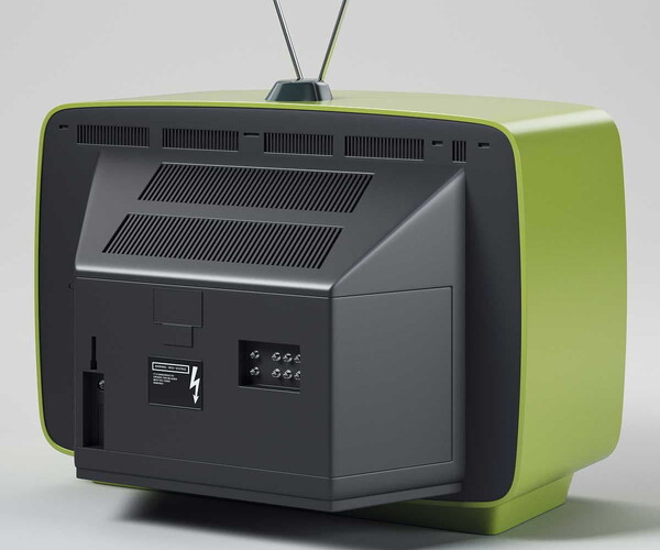 ArtStation - Retro 70's Television Set | Resources