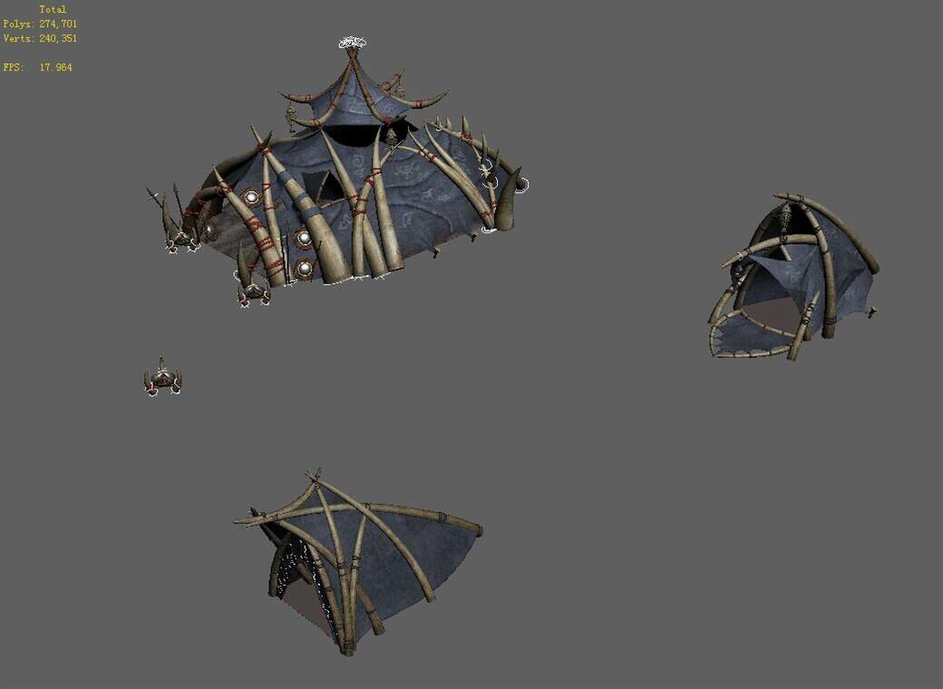 ArtStation - Glacier ancient land - snow tent 01 | Game Assets