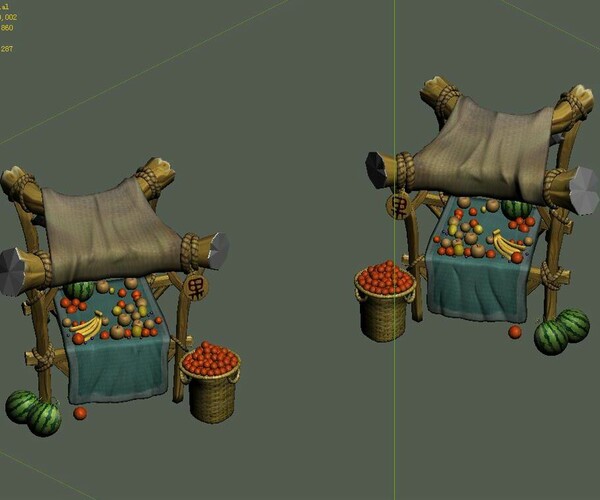 ArtStation - City - Premium Fruit Stand | Game Assets