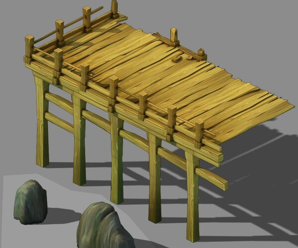 ArtStation - City - Wood Platform | Game Assets