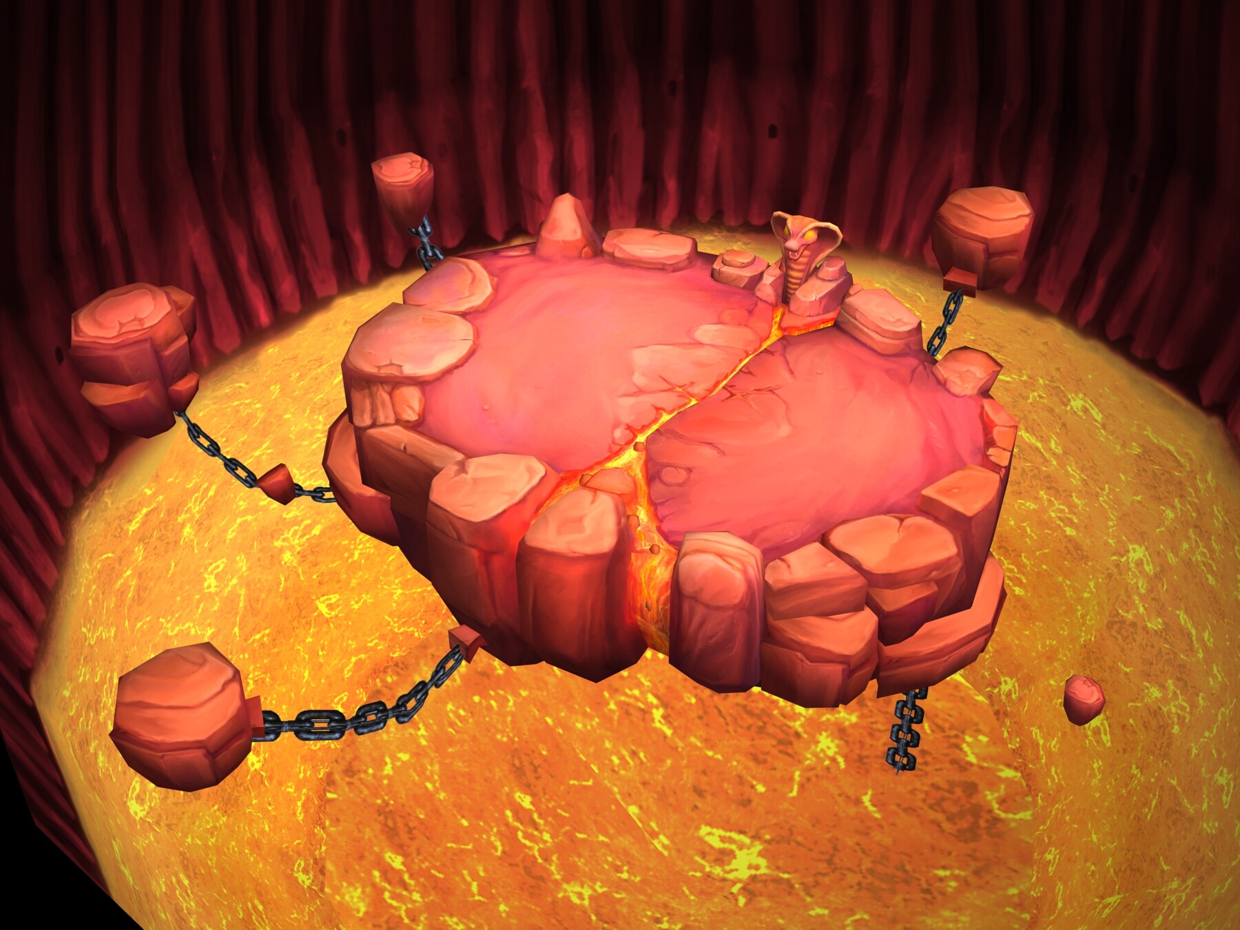 ArtStation - Low Mode - BOSS Battle Map | Game Assets