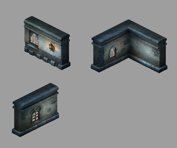 ArtStation - The Palace - Stone Wall 01 | Game Assets