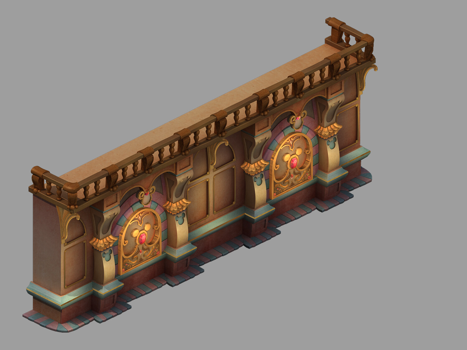 ArtStation - Interior Wall 02 | Game Assets