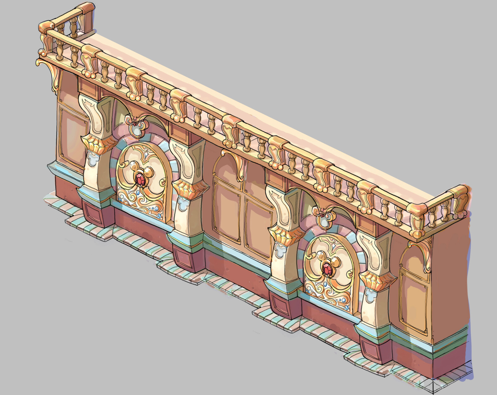 ArtStation - Interior Wall 02 | Game Assets