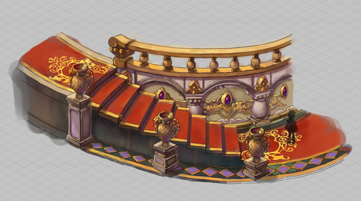 ArtStation - Stairs - Stairs 02 | Game Assets