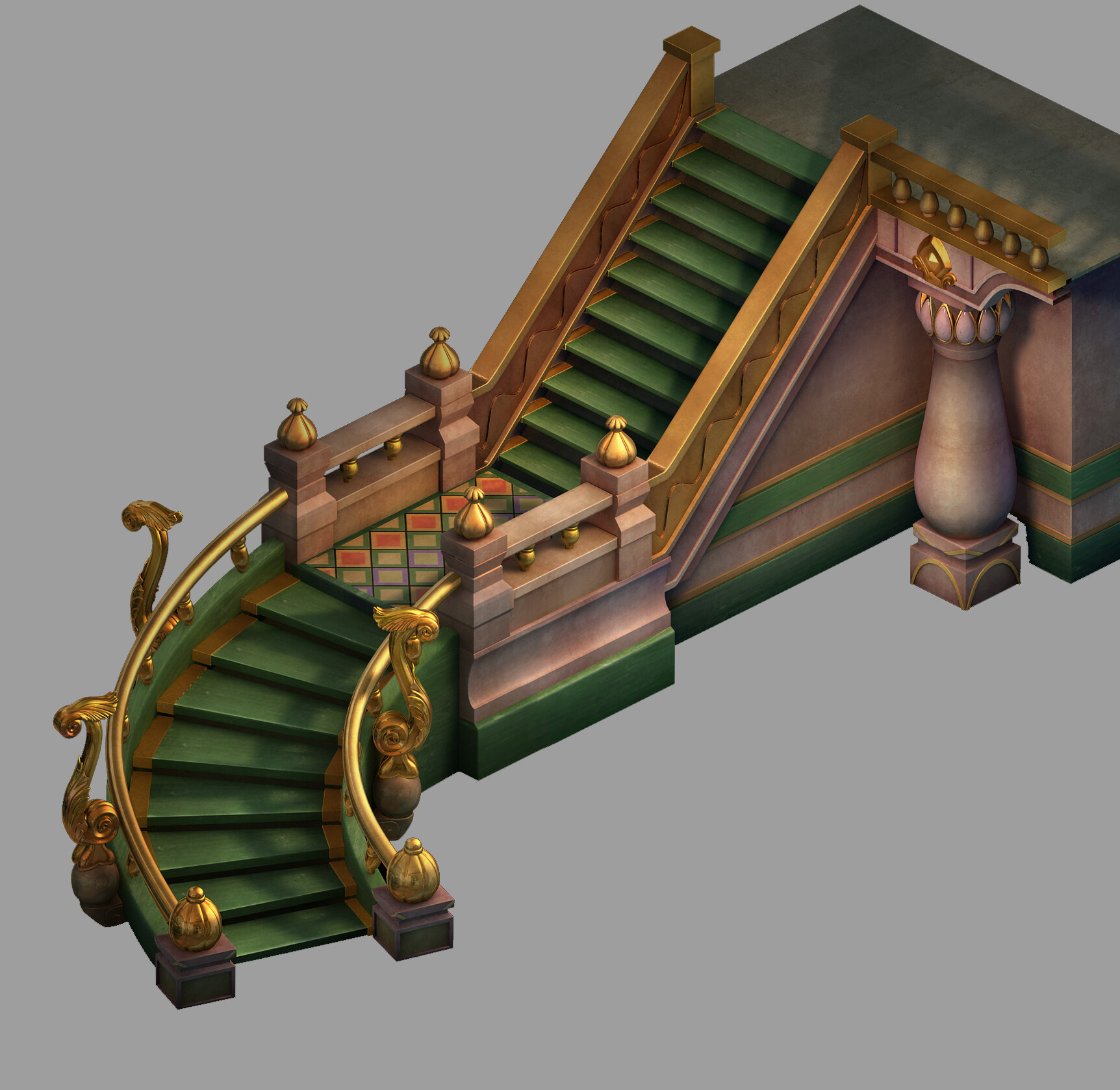 ArtStation - Stairs - Stairs 03 | Game Assets
