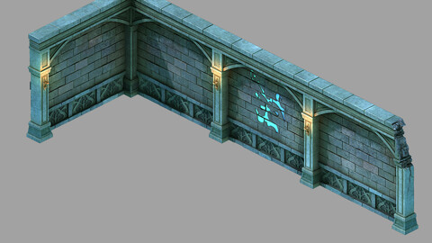 ArtStation - Palace - Earth Palace Wall 02 | Game Assets