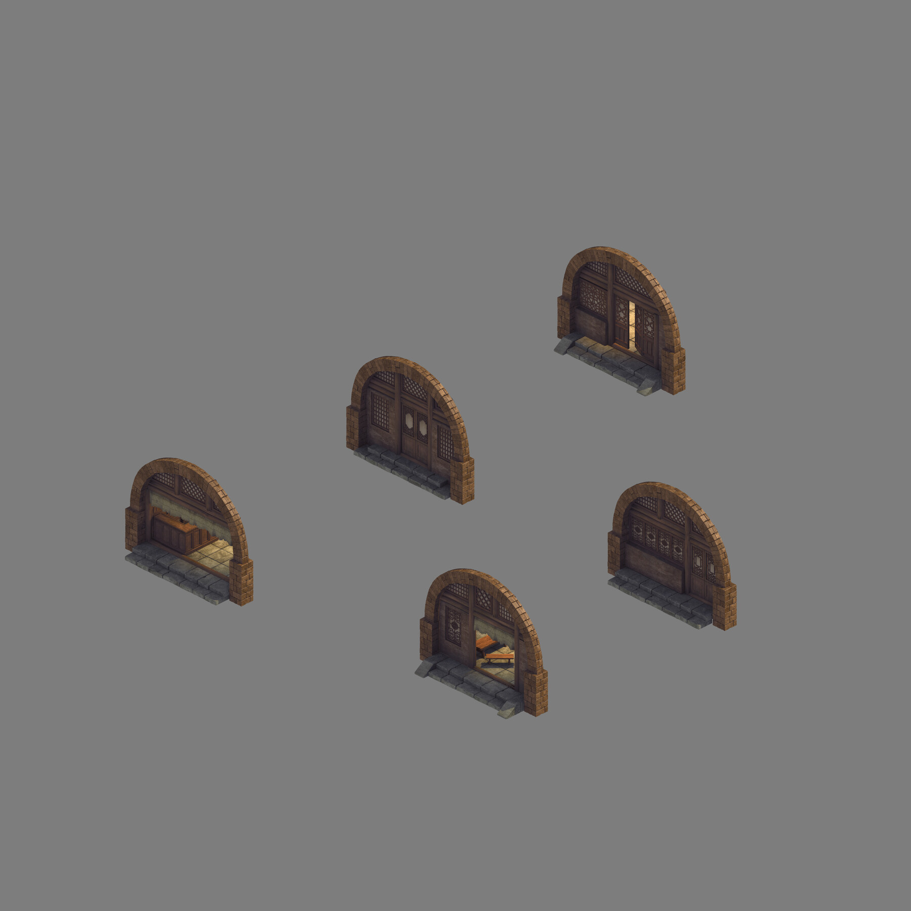 ArtStation - Mountain Building - Cave | Game Assets