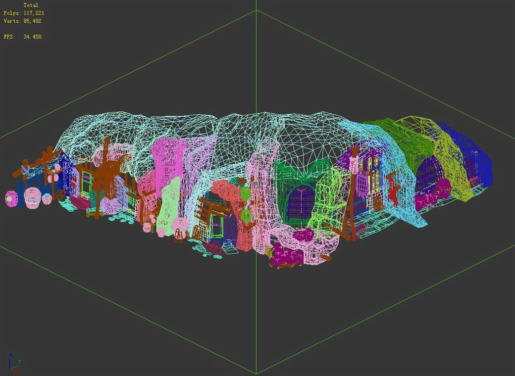 ArtStation - Mountain Building - Cave Dwelling 1 | Game Assets